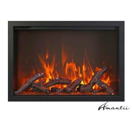 Amantii - 38 inch TRD Electric Fireplace - Custom Fireplaces And More